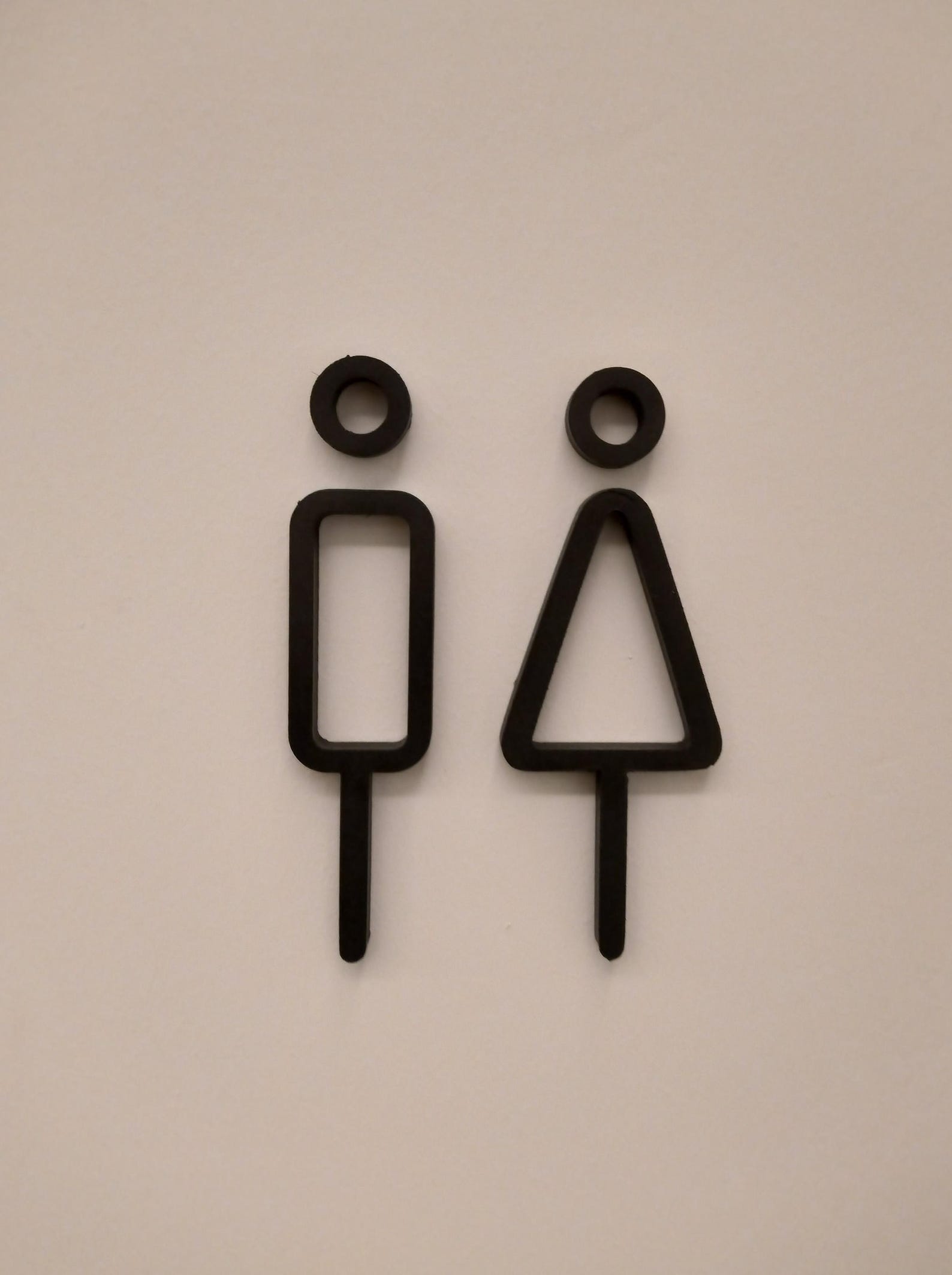 Bathroom Metal Sign, Modern Restroom Sign, Men Women Sign, Business Wc ...