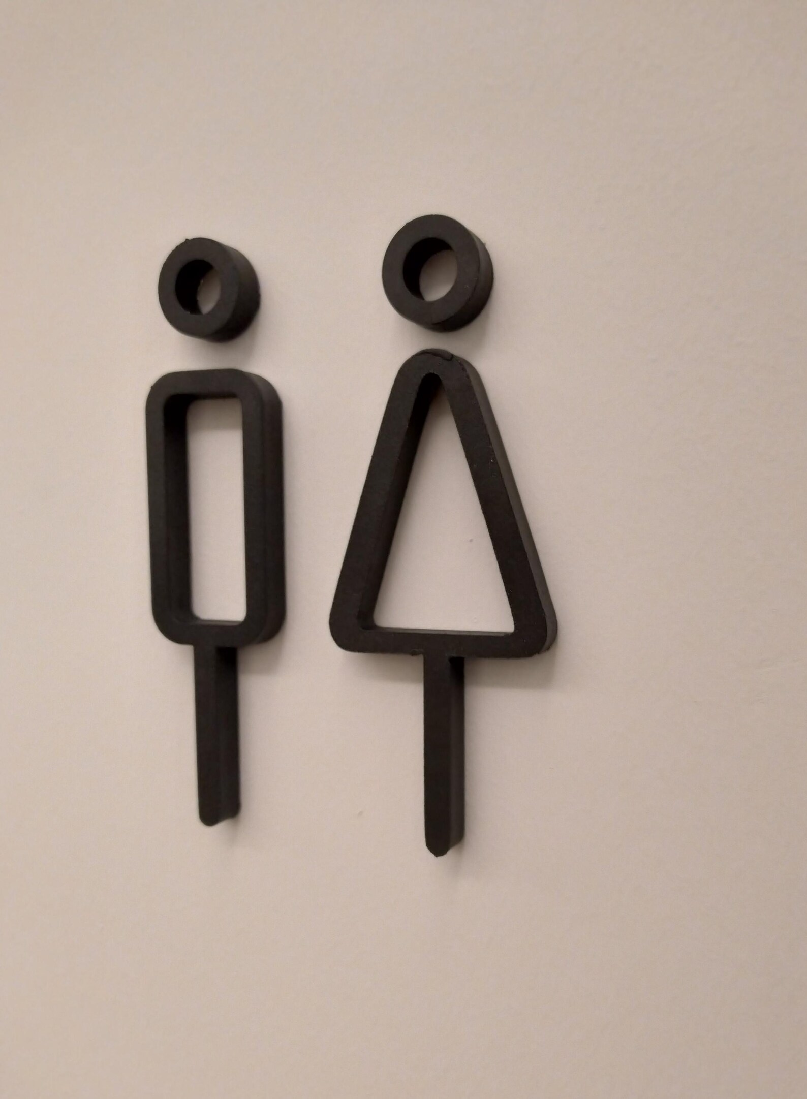 Bathroom Metal Sign, Modern Restroom Sign, Men Women Sign, Business Wc ...