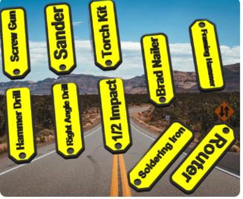 Tool Bag Tags for Dewalt, Ryobi, Craftsman or Milwaukee - Etsy