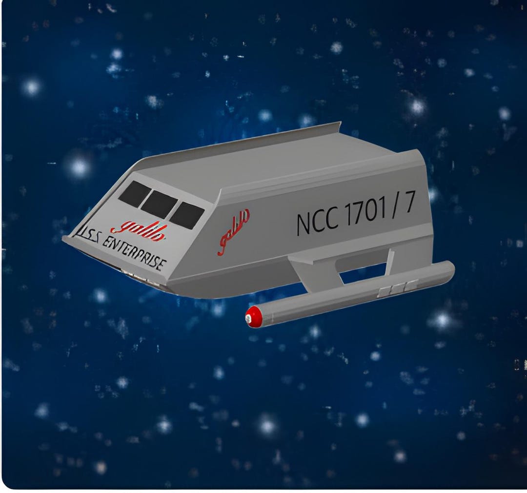 USS Enterprise Galileo Shuttle Craft 3d Model - Etsy
