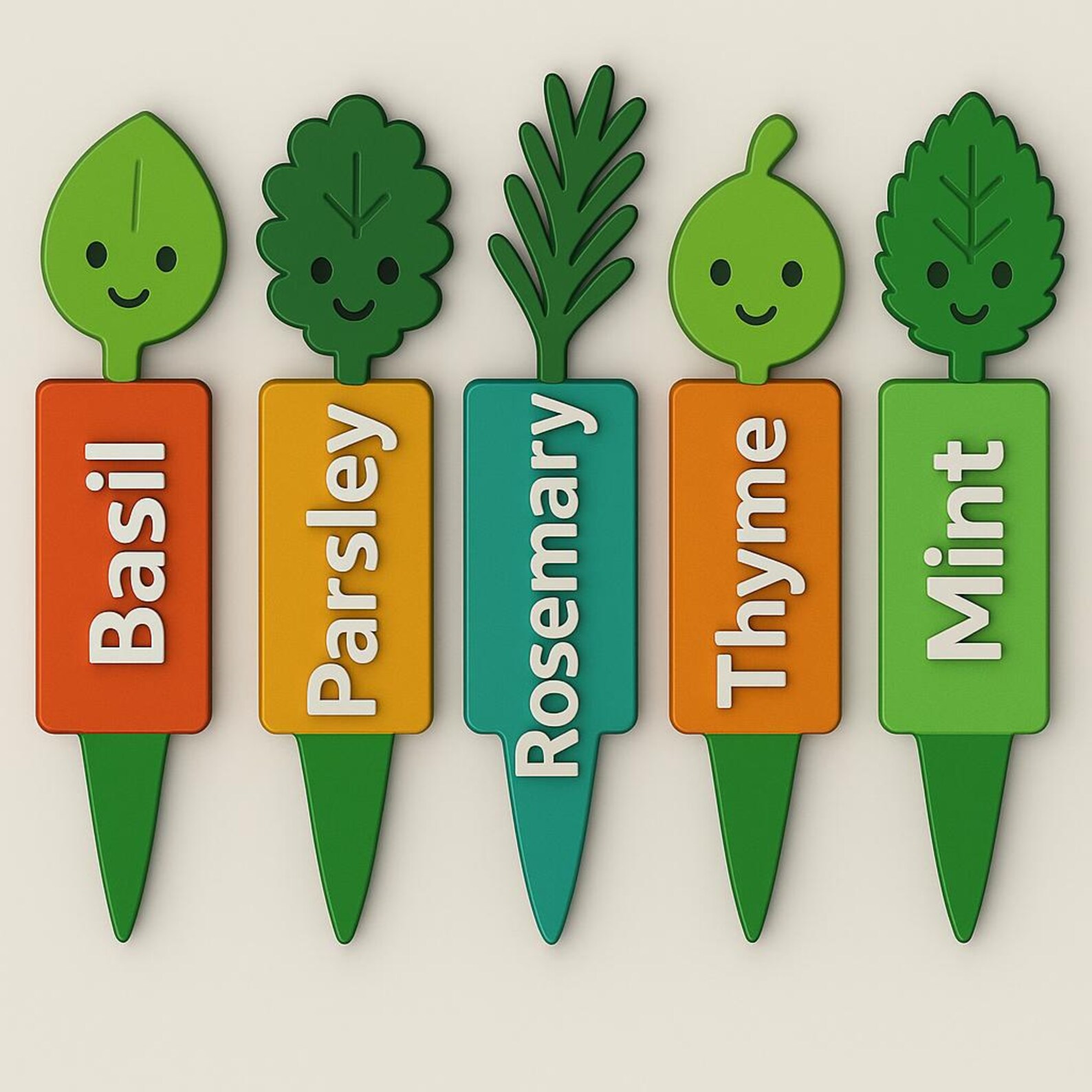 Cute 3D Printed Garden Marker Stakes - Etsy