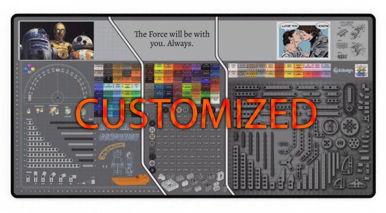 AFOL Building Mat – Large Lego Compatible Mouse Pad, Desk Decor ...