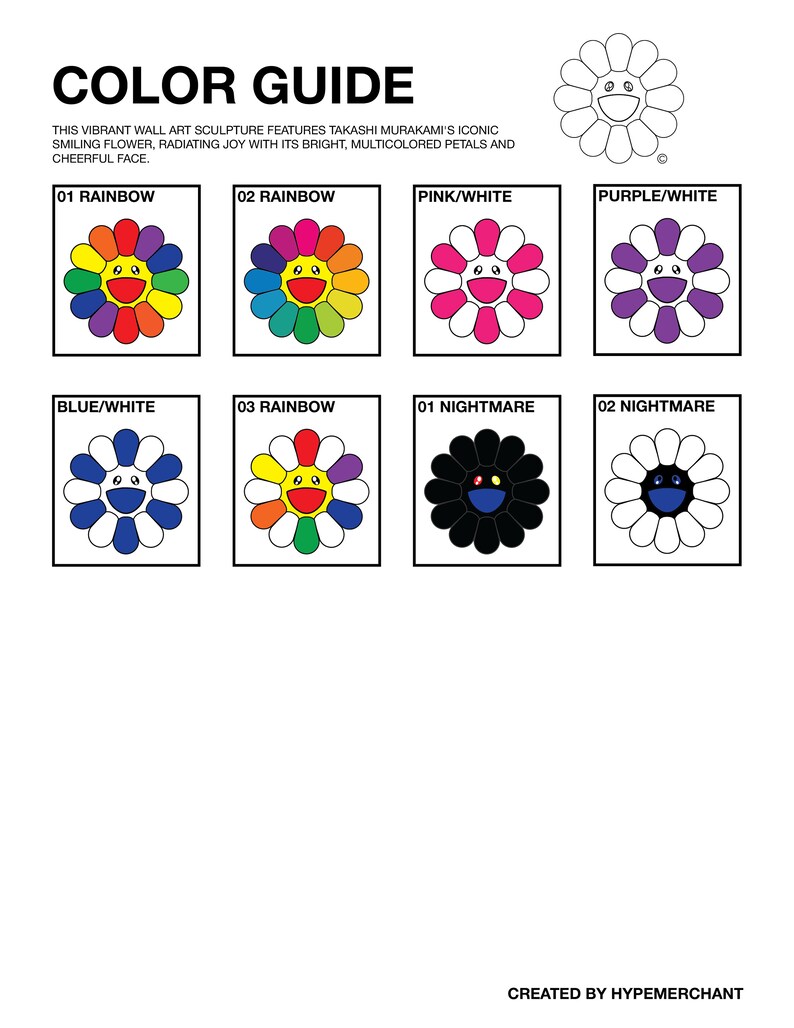 Takashi Murakami Flower Sculpture 11" | Unique Hypebeast Decor Piece ...