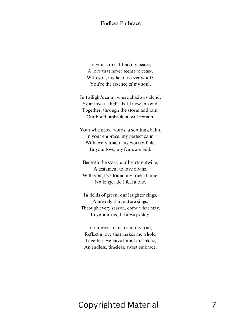 Love of A Husband Like No Other, Love Poem Ebook, Inspirational Poems ...