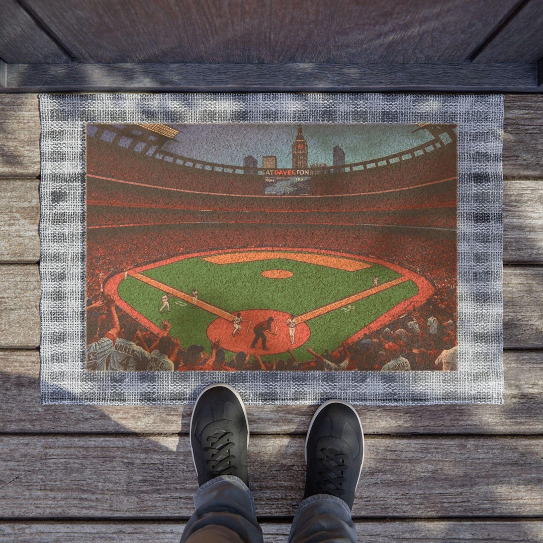 Baseball Stadium Doormat Perfect for Sports Lovers, Home Décor Game Day ...