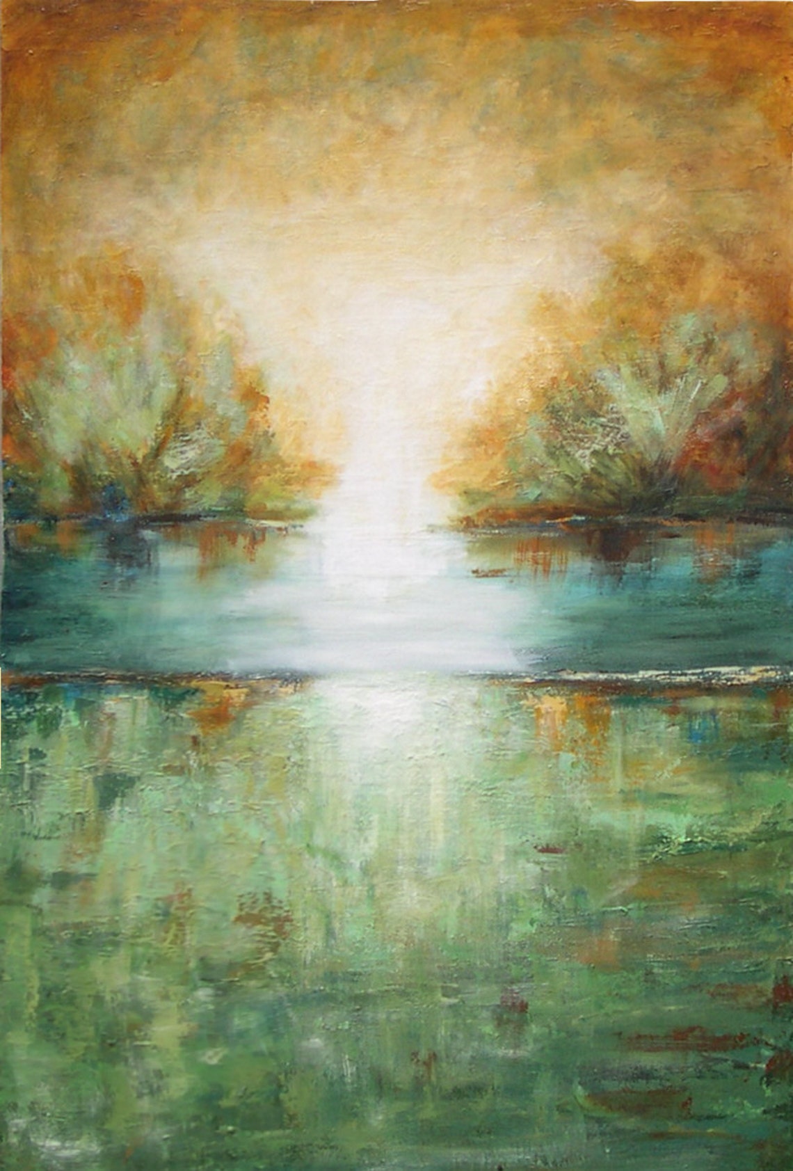 Large Landscape Abstract Textured Painting Modern Contemporary Art ...