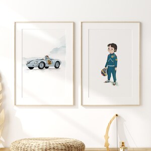 Race Car Driver Nursery Decor Boy Racing Wall Art Poster - Etsy