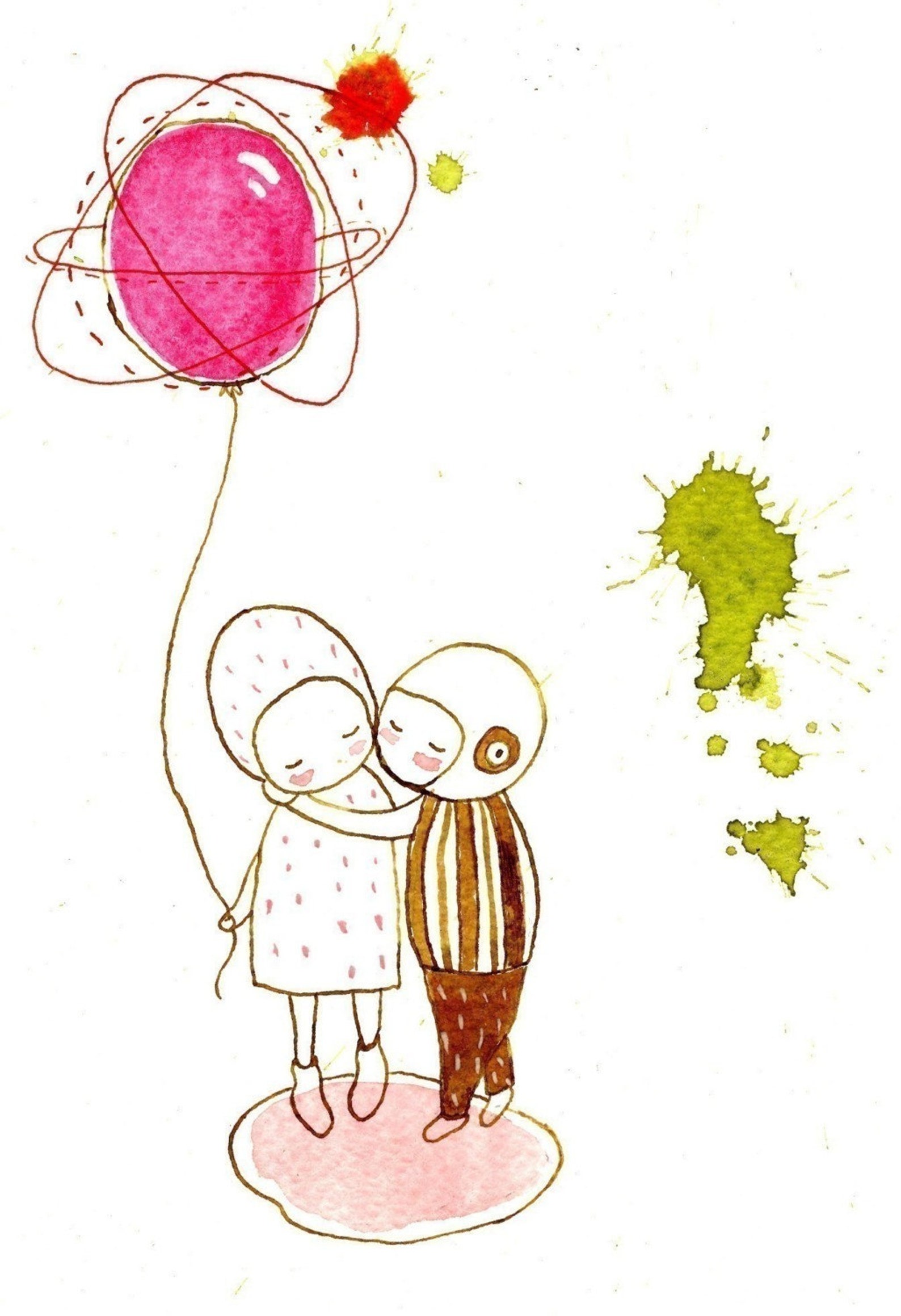 Love Print Love Print Wall Art Love Illustration Couple - Etsy