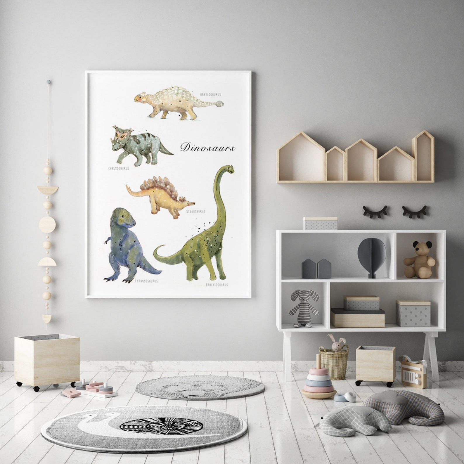 Dinosaur Poster Dinosaur Nursery Prints Boys Room Wall - Etsy