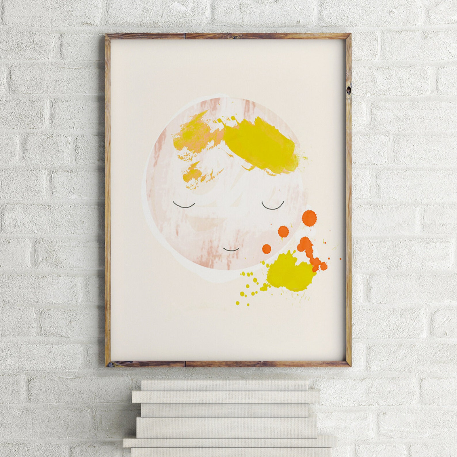 Sleepy Little Moon Nursery Decor Wall Art Nursery Art Decor - Etsy