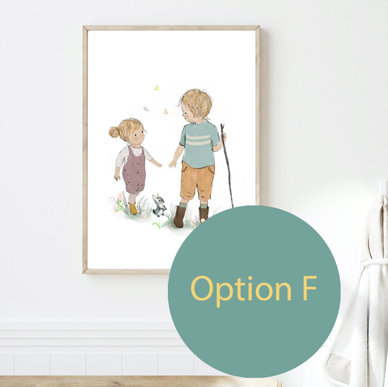 Siblings Wall Art, Brother and Sister Poster, Nursery Wall Art ...