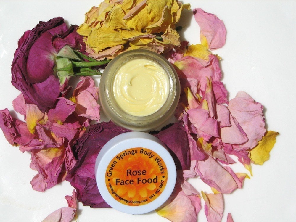 Rose Face Food Facial Cream, Sensitive Skin Moisturizer, Organic ...