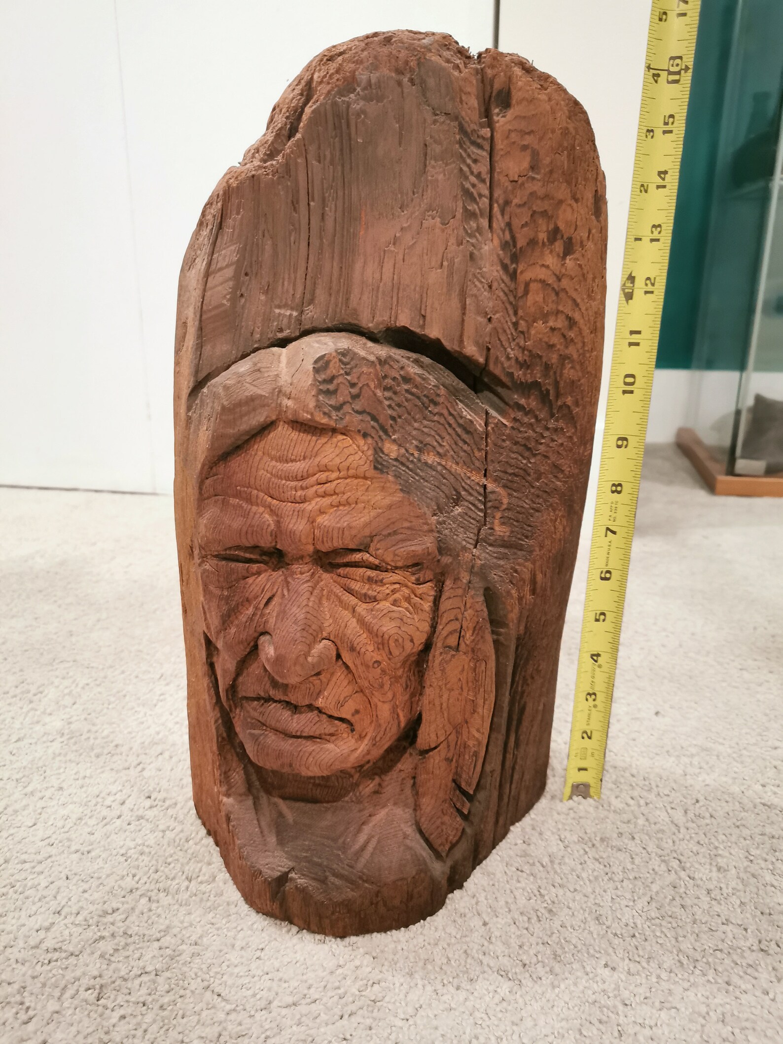 Beautiful Native American Wood Carving Folk Art Hand Carved - Etsy