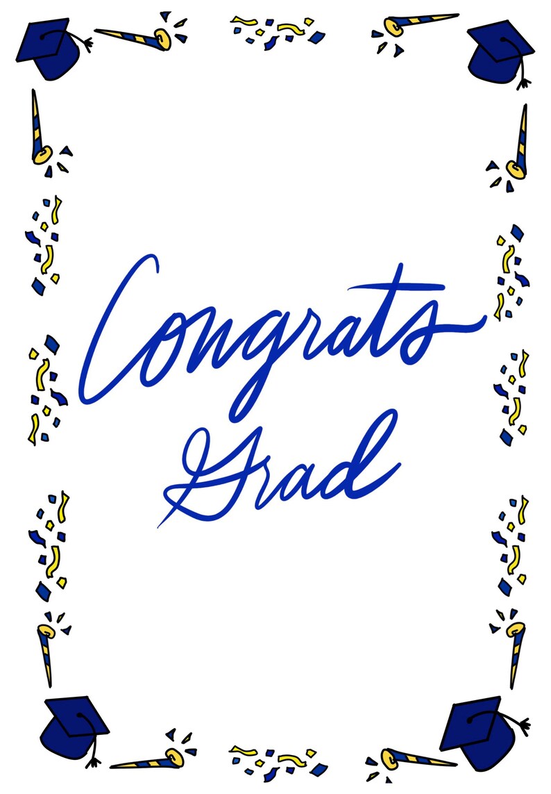 Graduation Card - Congrats Grad - Etsy
