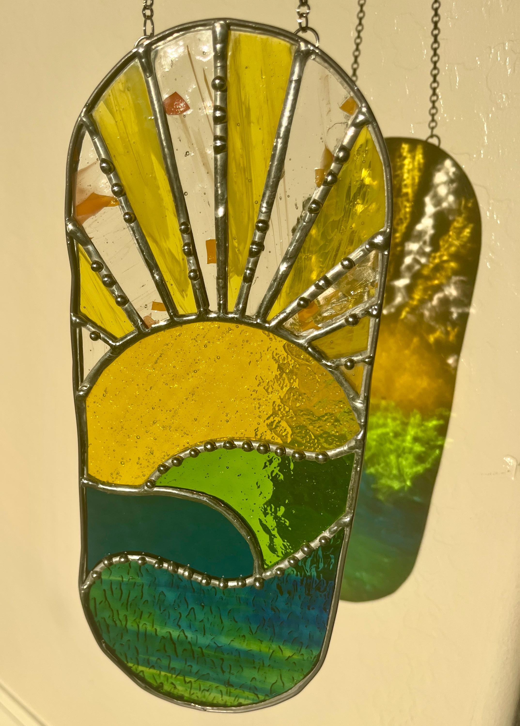 Sunrise Stained Glass Sun Catcher Pattern - Etsy