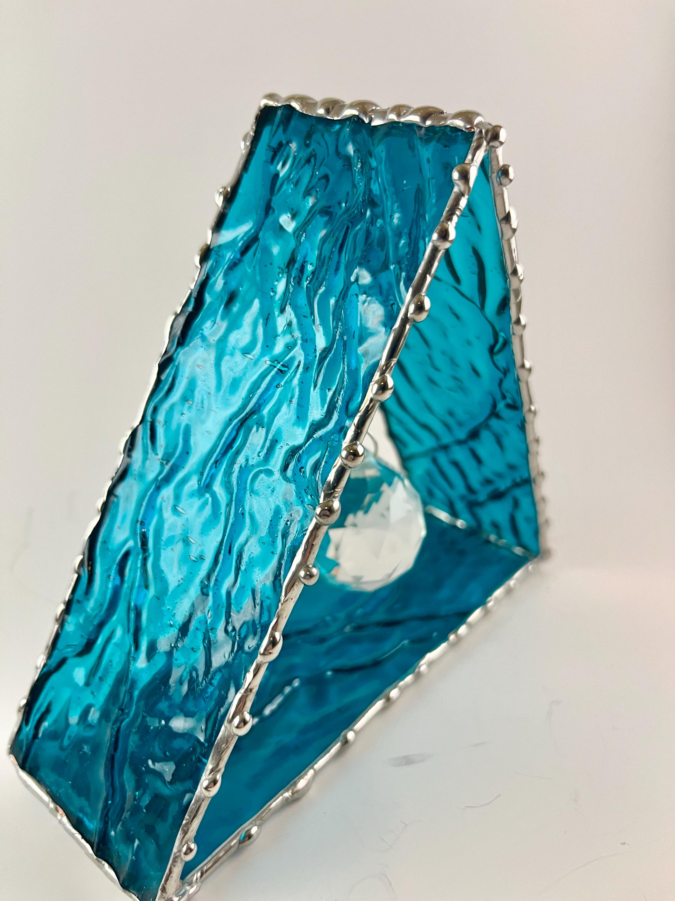 Triangle Stained Glass Crystal Rainbow Maker. - Etsy