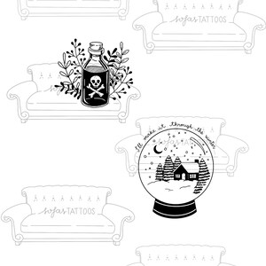 Renné Rapp Tattoo Flash Sheet - Etsy