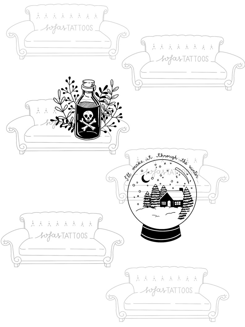 Renné Rapp Tattoo Flash Sheet - Etsy