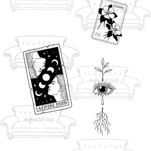 Renné Rapp Tattoo Flash Sheet - Etsy