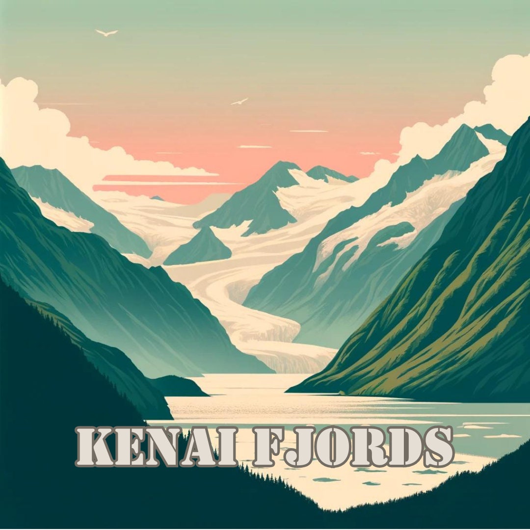 Kenai Fjords National Park Digital Art Print! - Etsy