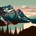 Banff National Park Digital Art Pack of 4! - Etsy