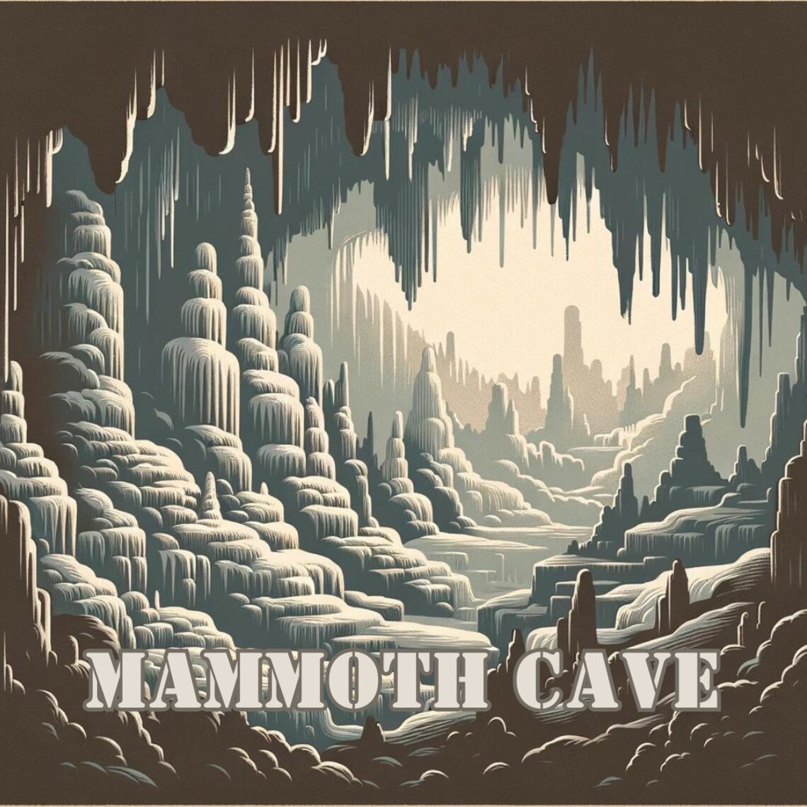 Mammoth Cave Digital Art Print! - Etsy