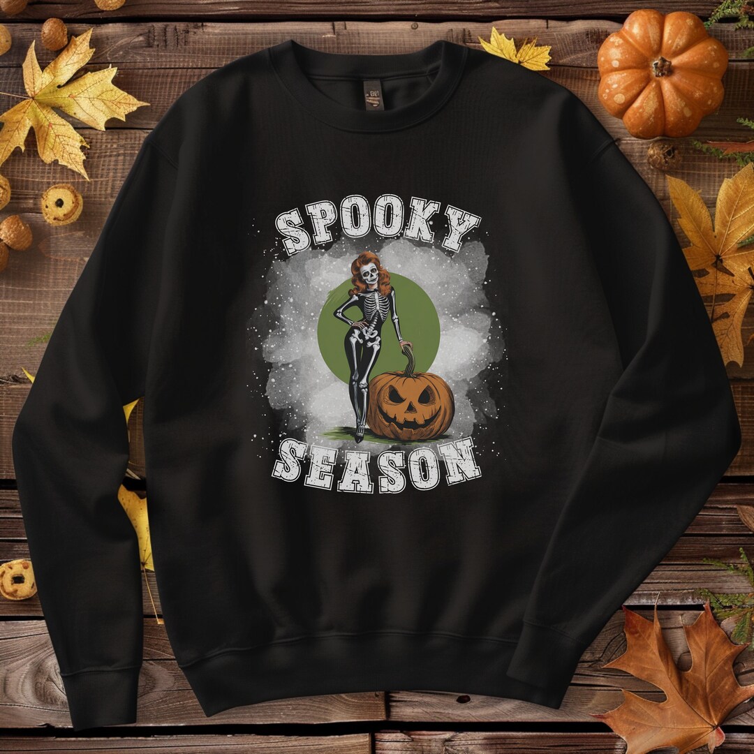 Halloween Spooky Season Skeleton Pin up Girl - Etsy