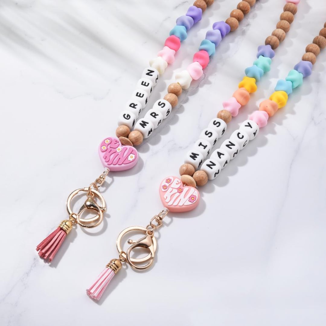 Personalized Teacher ID Badge Holder Lanyard,custom Teacher Lanyard ...