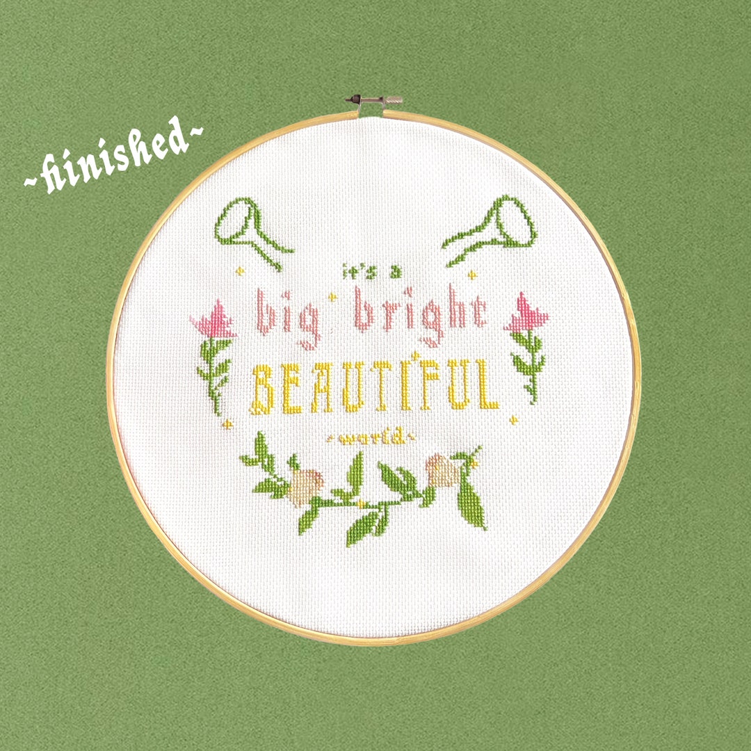 Shrek the Musical Big, Bright Beautiful World Cross Stitch FINISHED - Etsy