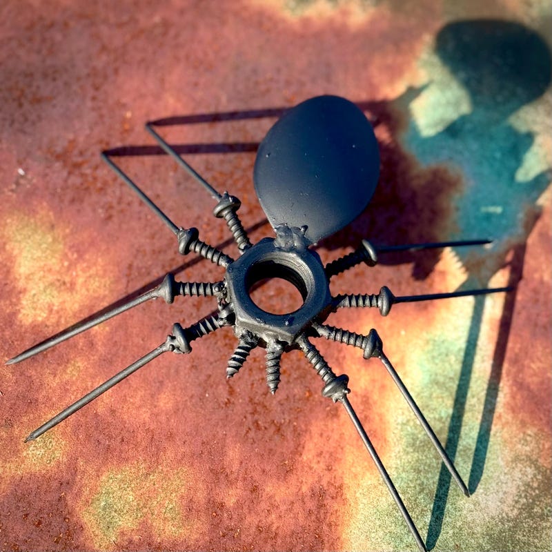 Spider Metal Sculpture - Etsy