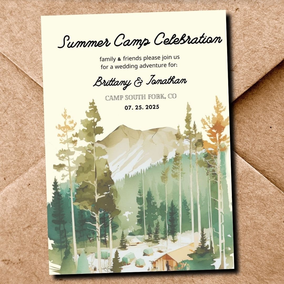 National Parks Wedding Bundle Templates, Forest Wedding, Mountain ...