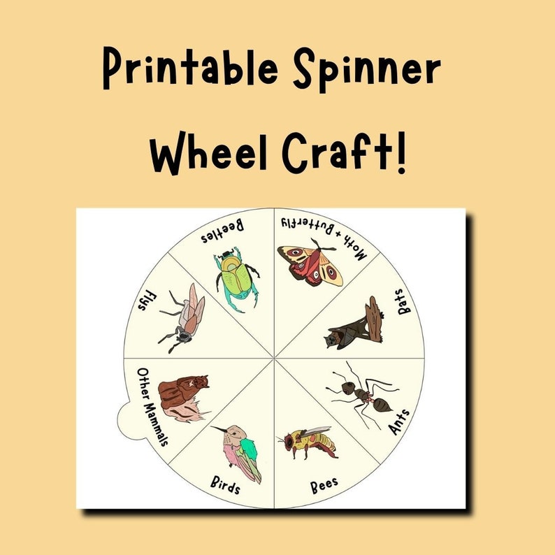 Pollinator Wheel Craft for Preschoolers, Pollination Science Lesson for ...