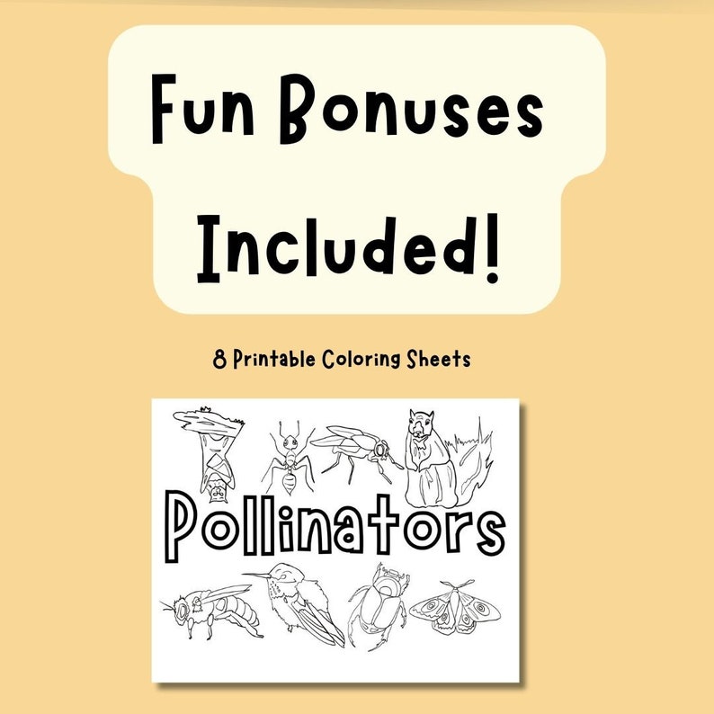 Pollinator Wheel Craft for Preschoolers, Pollination Science Lesson for ...