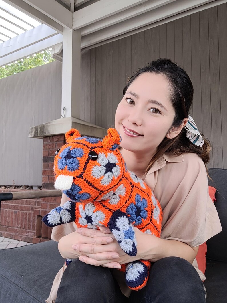 Doug, the Crochet Beaver With African Flower Motifs - Etsy