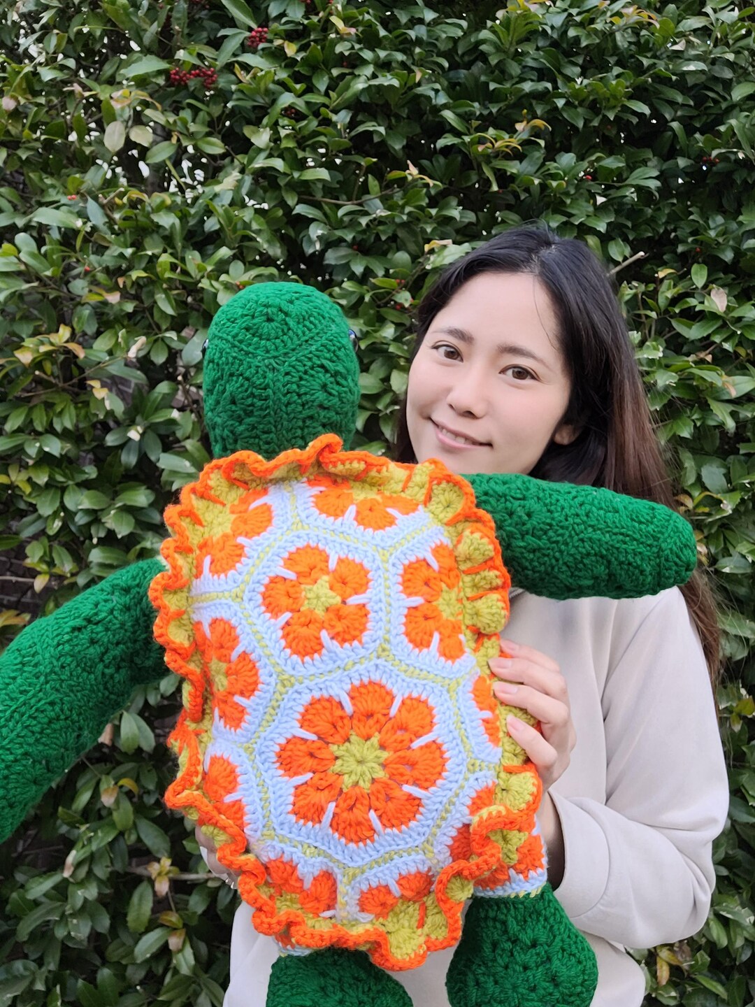 Jiffy, the Crochet Sea Turtle With African Flower Motifs - Etsy
