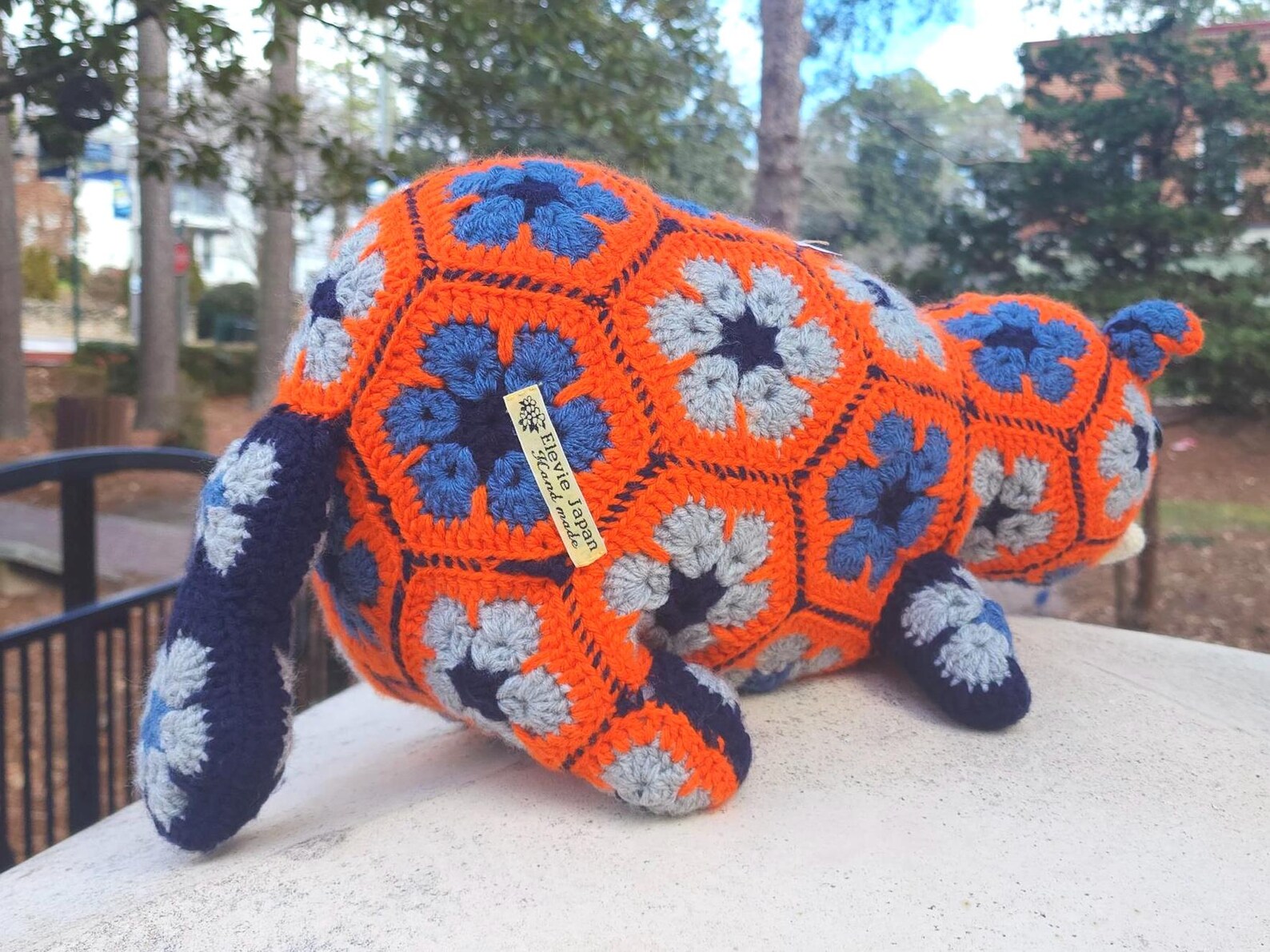 Doug, the Crochet Beaver With African Flower Motifs - Etsy