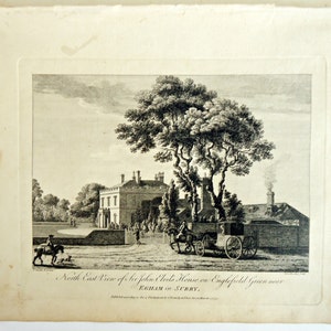 Englefield Green,1775 Sandby Rooker Copper-plate Engraving, Sir John ...