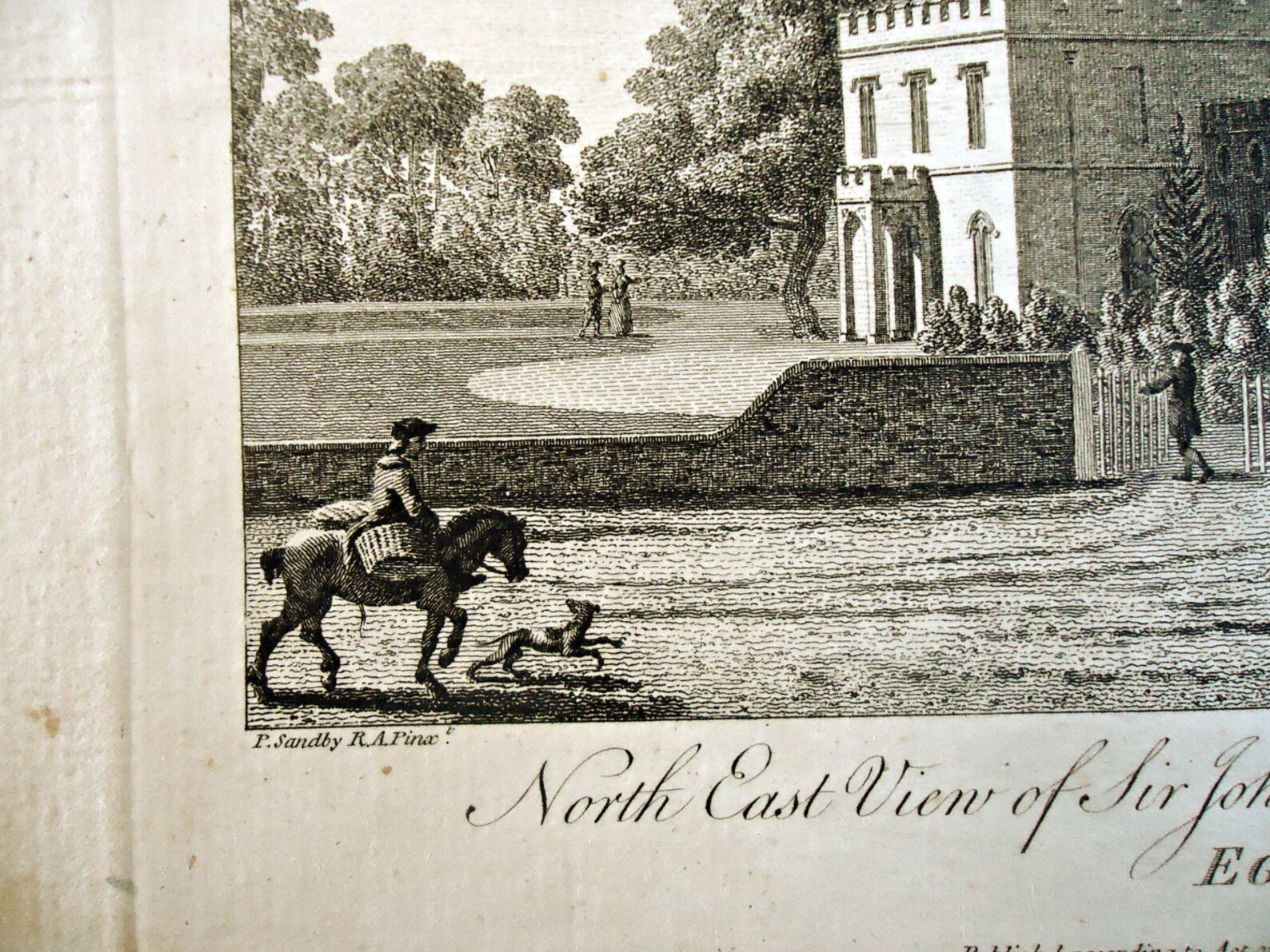 Englefield Green,1775 Sandby Rooker Copper-plate Engraving, Sir John ...