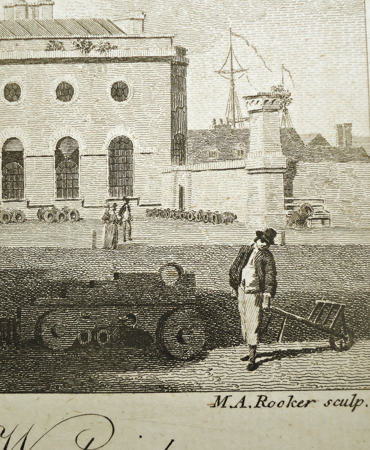 Woolwich Academy, 1775 Sandby Rooker Copper-plate Engraving, the Royal ...