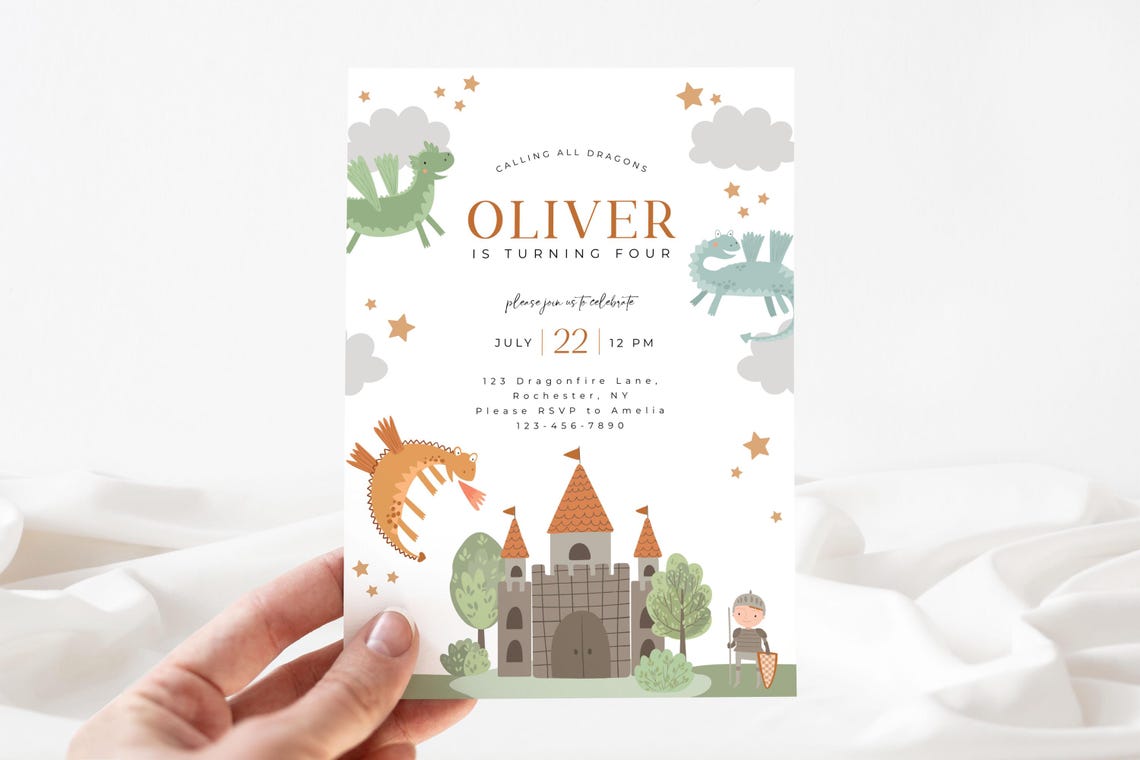 Editable Dragon Knight Welcome Sign: Medieval Birthday Party (instant ...