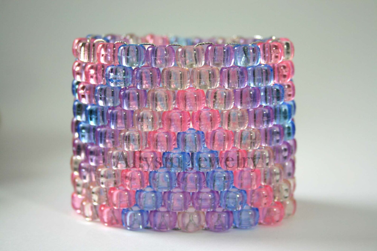 Transparent Pastel Kandi Cuff Crystal Kandi Bracelet Fairy | Etsy