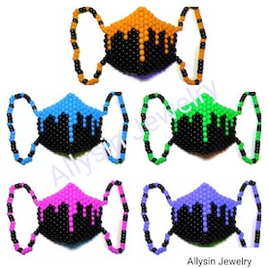 Purple Drip Kandi Mask, Melting Mask, Plur Rave Accessories - Etsy