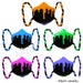 Purple Drip Kandi Mask, Melting Mask, Plur Rave Accessories - Etsy