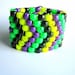 Arrow Kandi Cuff Bracelet, Neon Green, Neon Yellow, Purple, Black - Etsy