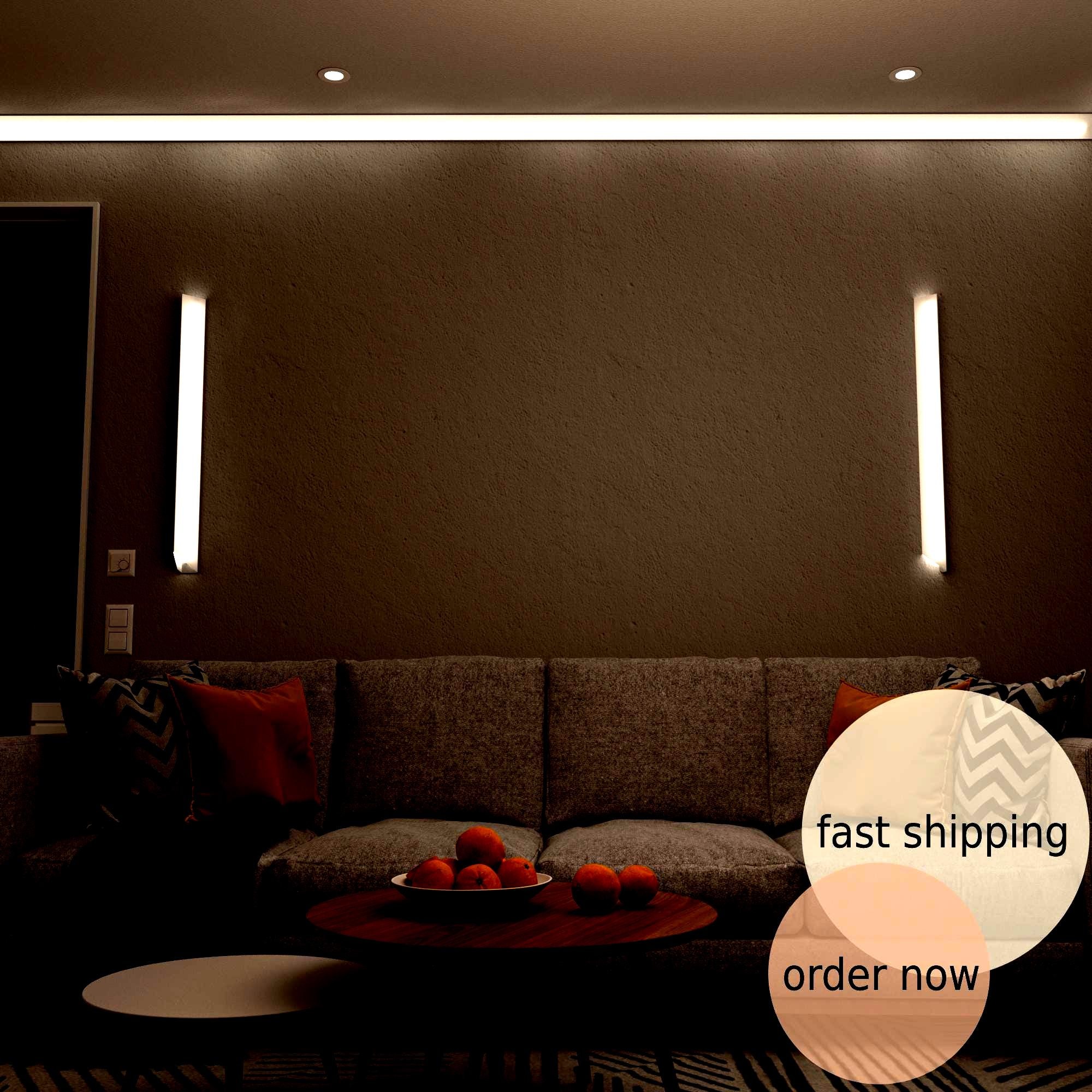 Aluminum Led Kitchen Decor, Glow Ceiling Custom Cornice, Crown Led ...