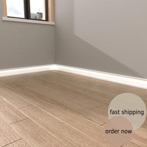 Led Baseboard Decor, Led Floor Molding, White Moulding, Durable Polymer ...