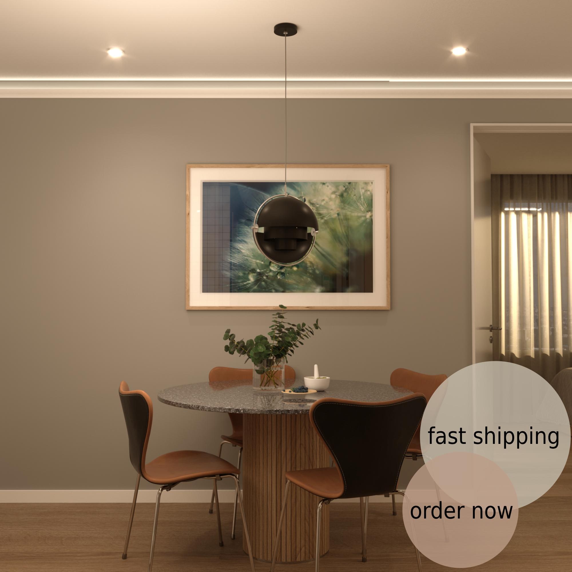 Led Light Crown Moulding, Accent Wall Molding, Glow Ceiling Custom ...