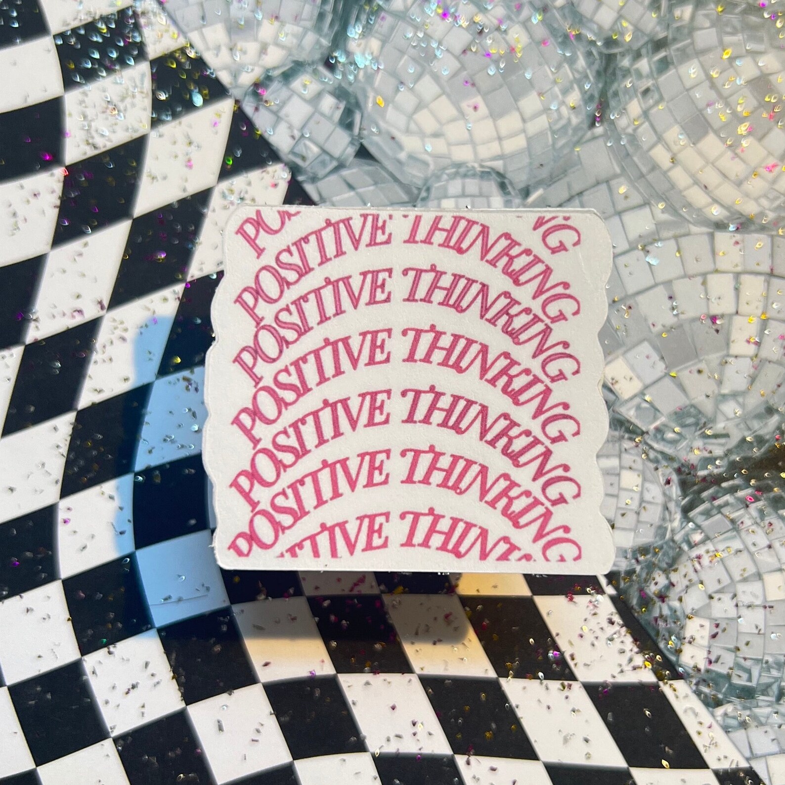 Positive Thinking Sticker - Etsy