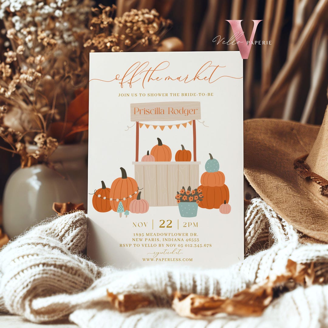 Grocery off the Market Bridal Shower Party Invitation | She's off the ...