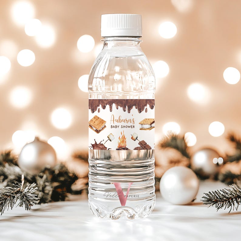 Editable S'mores Baby Shower Bundle | Camping Bonfire, Campire Smore ...